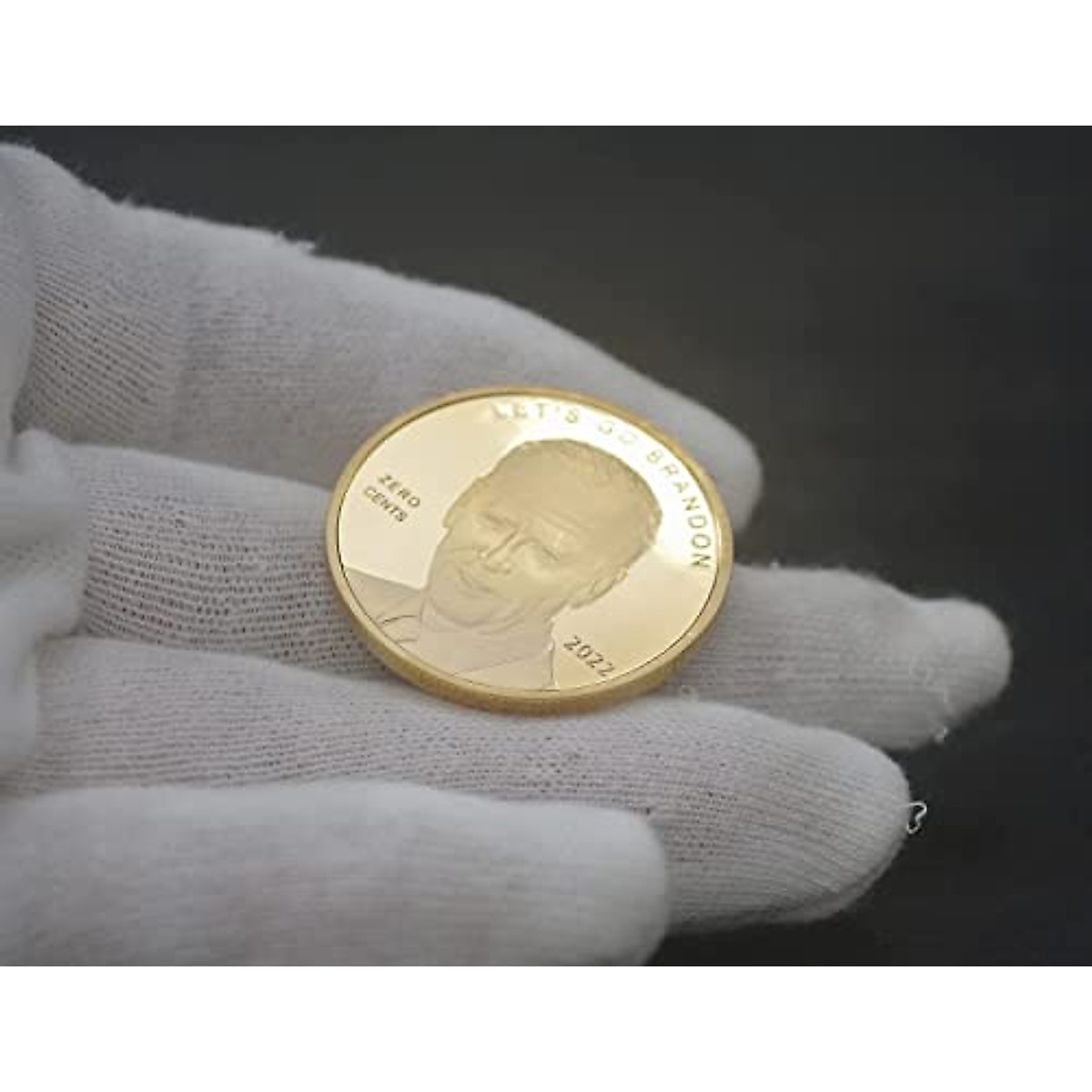2022 Joe Biden Zero Cents Novelty Penny Coin - Let's GO Brandon FJB Coin