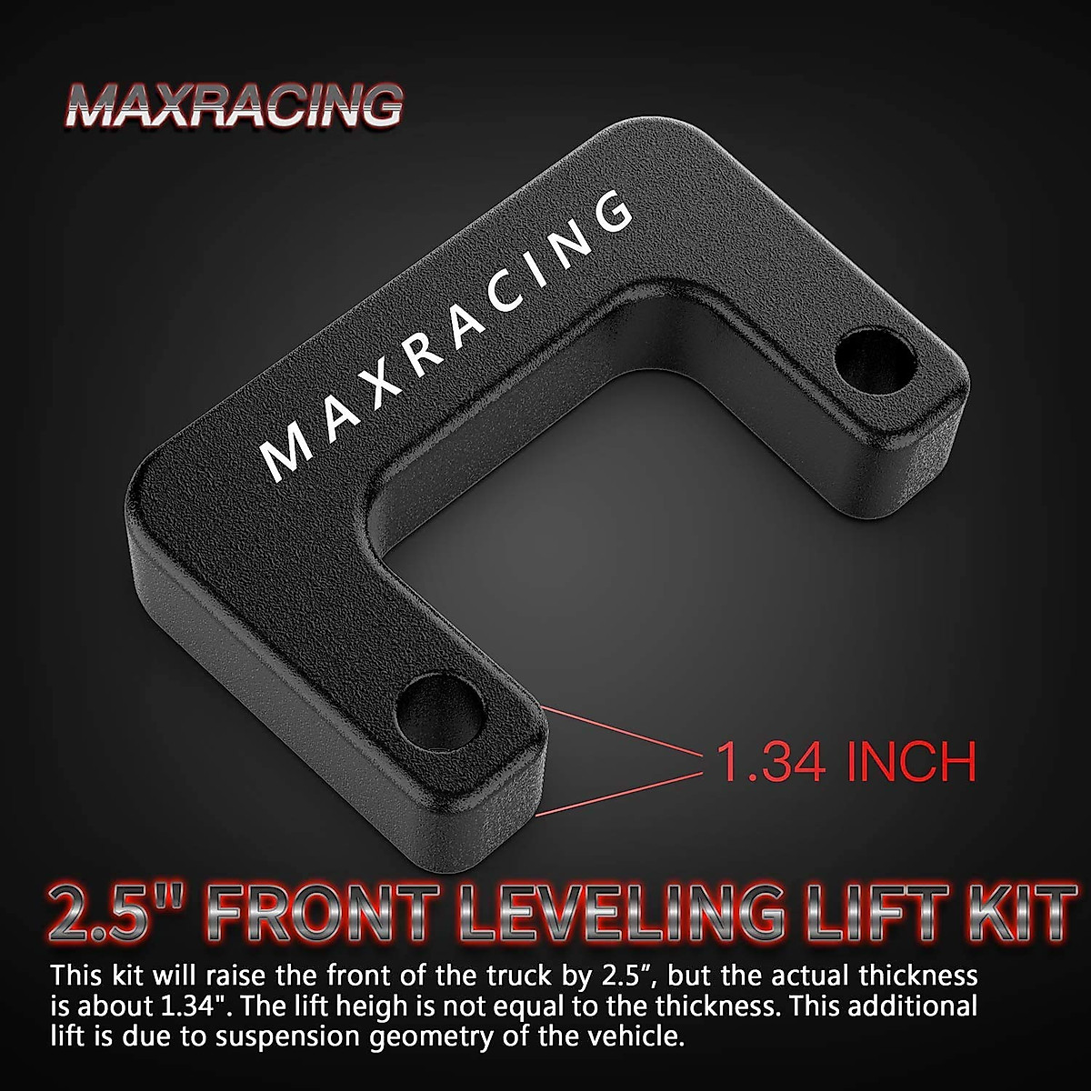 Maxracing 2.5" Front Leveling Kit Compatible with 2007-2025 Chevy Silverado Avalanche Suburban 1500 Tahoe Sierra Yukon XL1500 4WD/2WD