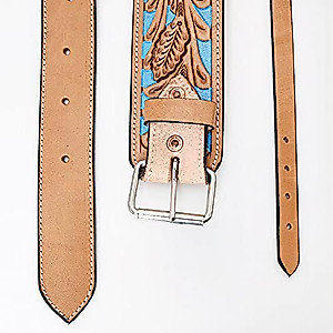 HILASON Horse Western Carved Leather Rear Flank Back Cinch Girth Saddle Billets Comfytack | Flank Cinch | Flank Cinch Billet | Western Cinch | Saddle Cinch | Western Girth | Saddle Billet Strap