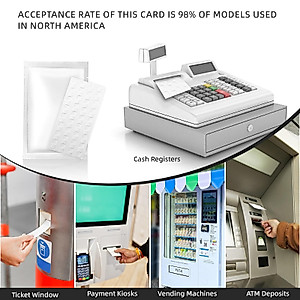 Bill Acceptor Cleaning Cards Currency Counter Cleaning Card Money Counting Machine Cleaning Card Bill Acceptor Cleaner for Vending Machine (20 Cards/Box)