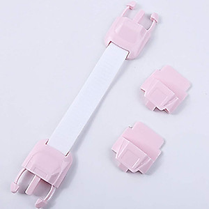 Toxz 4Pcs Baby Safety Drawer Locks Baby Safety Door Drawer Lock Safety Protection,Refrigerator Locks with Adhesive,PP Material,Good Flexibility,Microwave Ovens Locks