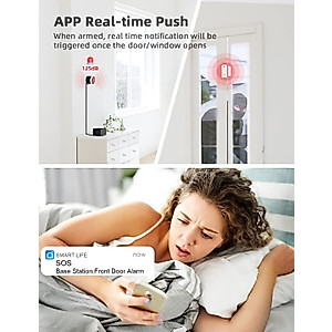 CPVAN Home Alarm System, Door Alarm System with Phone APP Alert, Door Window Sensor, Remote, Alarm Siren for Kids Elders Safety, Fit House Apartment, Compatible with Alexa, 2.4G/5G Wi-Fi 8PCS Kit