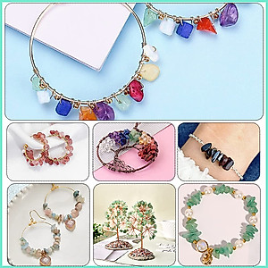 FEEIN Crystal Beads for Jewelry Making Kit, 1045 Pcs Natural Crystal Chips Stone Beads, Irregular Gemstones Crystals Kit with Dangles, Open Jump Rings for DIY Crafts Necklace Earrings Rings Making