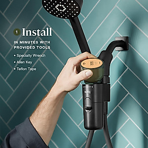 Sprig by Kohler Handshower Infusion Kit, Clean Aromatherapy Infused With Skin and Hair-Loving Ingredients, Matte Black