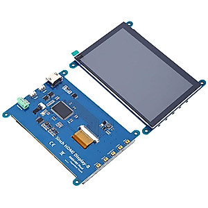 ViaGasaFamido 5 Inch LCD Screen, HD 5-point Capacitive Touch Monitor Mini Pc Monitor 800 x 480(dots) USB Driver for Screen