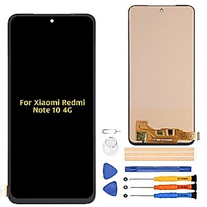 for Xiaomi Redmi Note 10 4G/10s 4G LCD Display TFT (Not for 5G) Screen Replacement Touch Screen Glass Digitizer Full Assembly Repair Kits with Tools
