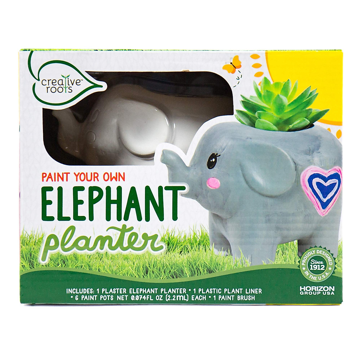 Creative Roots Paint Your Own Elephant Planter by Horizon Group USA Toy