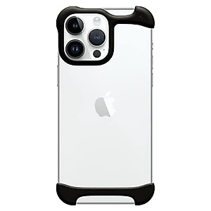 Arc Pulse Designed for iPhone 14 Pro Phone Case (2023), Sleek Minimalist Protective Shock Absorption Aerospace Grade Aluminum Shells + Elastomer Inlays Easy Fit 6.12 inch (Aluminum Matte Black)