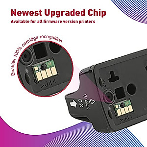 HOTCOLOR Remanufactured HP 02 Ink Cartridges Replacement for HP Ink Cartridges 02 for HP photosmart c6180 Ink cartridges hp c6280 hp c5180 Ink cartridges (BK, C, M, Y, LC, LM, 6-Pack)