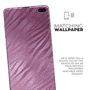 DesignSkinz Glamorous Pink Toned Zebra Protective Vinyl Decal Wrap Skin Cover Compatible with The Samsung Galaxy S20 (Screen Trim & Back Glass Skin)