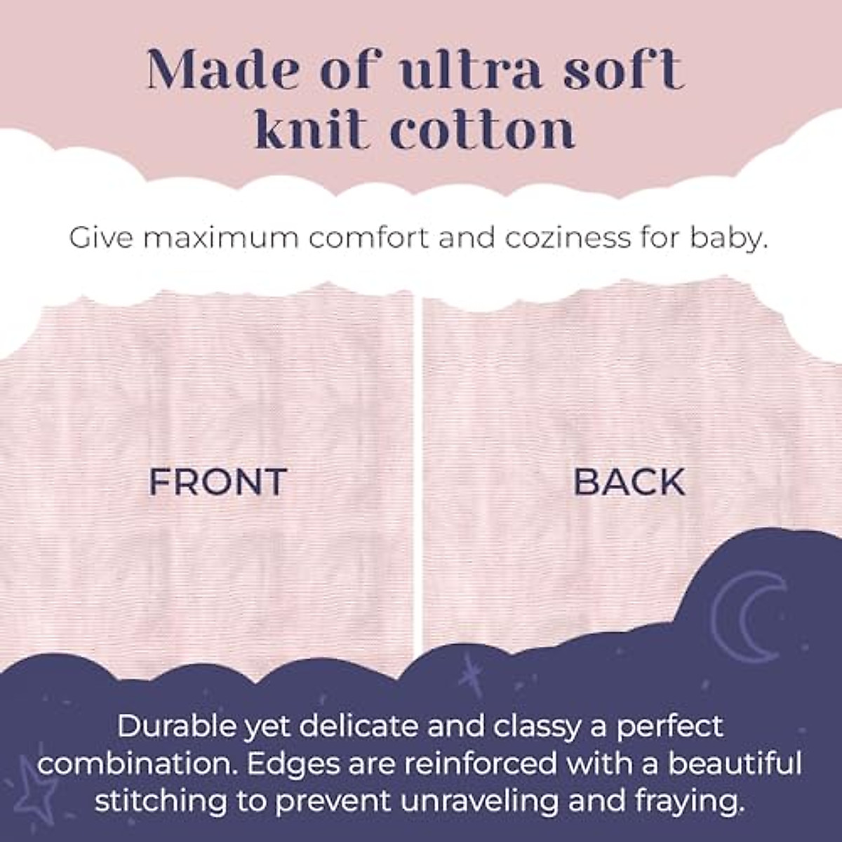 berry bebe Personalized Baby Blanket, Custom Baby Blanket, Personalized Baby Gifts for Newborn Girl, Monogrammed Baby Blanket with Name, Pink Personalized Baby Girls Gifts, All Year Round Knit Cotton