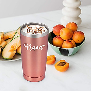 Grandma Gifts, Nana Stainless Steel Travel Tumbler, Christmas Birthday Mother’s Day Gifts for New Grandma Nana Grandmother Gigi Granny Mom Women from Grandchildren, 20oz Insulated Tumbler, Mint