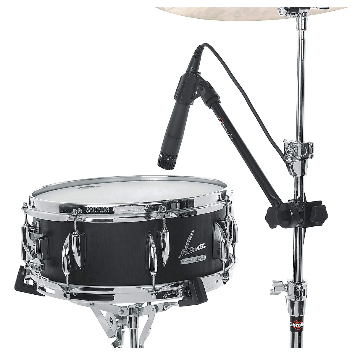 Gator Frameworks Adjustable Clamp-On Angled Mini Interlocking Design 9 Inch Boom Arm (GFW-MIC-CLMPBM9)