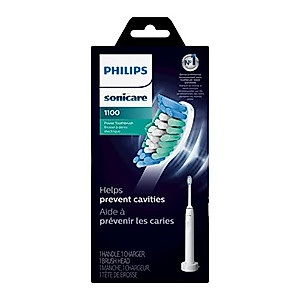 Philips Sonicare 1100 Electric Rechargeable Power Toothbrush, White Grey HX3641/02