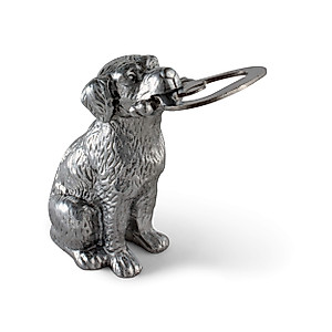 Arthur Court Designs Aluminum Labrador Hunting Dog Bottle Opener Forged Stainless Steel Head 4.5 inch Tall