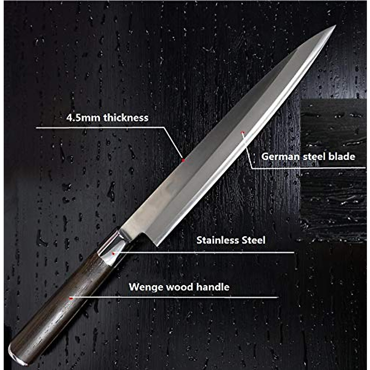 Japanese Sushi sashimi Knife German steel 210mm 240mm 270mm 300mm 330MM (300mm/12inch)