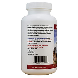 Dr. Goodpet Probiotics w/prebiotics - Billions of High-Potency CFU's - Superior Digestive Support