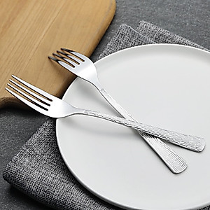 Xeabia 12 Pieces Stainless Steel Dinner Forks, Stainless Steel Table Forks