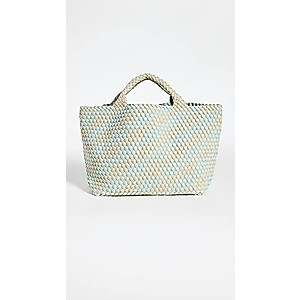 Naghedi Women's St Barths Medium Plaid Tote, Haze, One Size