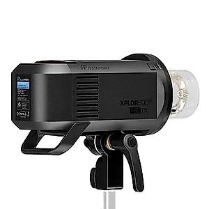 Flashpoint XPLOR 600 PRO TTL Li-ion Battery-Powered HSS Strobe Light with Built-in R2 2.4GHz, Bowens Mount 600w Wireless Monolight with 370 Full-Power Flashes for Outdoor Strobe Light Photography