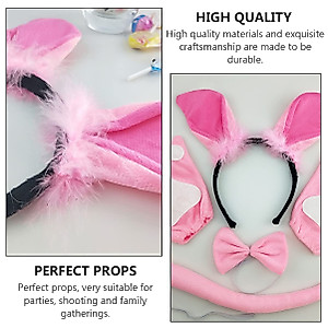 FRCOLOR 12 pcs Animal Ear Design Hair Bands Kids Adorable Headdress Party Favors Plush Animal Ear Headbands Birthday Halloween Jungle Zoo Farm Theme Parties