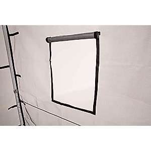 Impact Canopy Walls for 10' x 10' Canopy Tent, Food Service Mesh Sidewall Kit with Service Windows, 4 Walls Only, Black Mesh