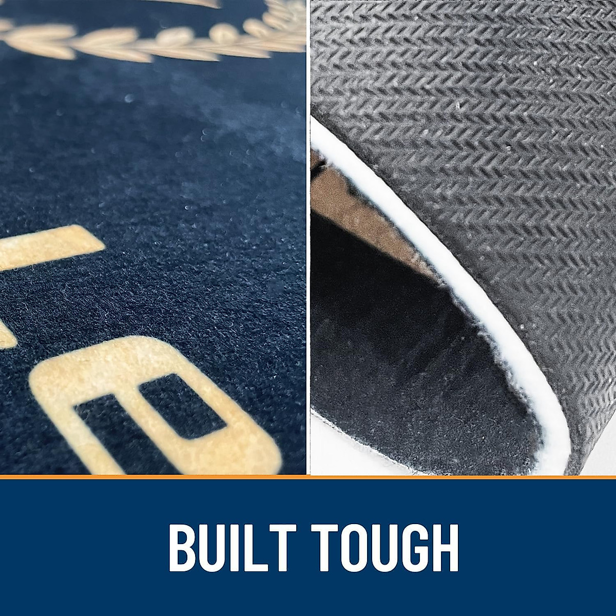 Differ More Customized Monogram Welcome Mats Outdoor for Front Door(Made in USA) - Custom Welcome Door Mats Indoor Entrance with Initial - Low-Profile Floor Mat for Yard(30"x18")