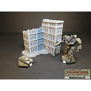 Gothic Ruined Building 16 6mm/8mm Tabletop Terrain Compatible with Epic, Adeptus Titanicus, Hex Maps