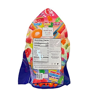 THC The Hampton Candy Company, Sweet & Sour Mega Gummy Mix, Resealable Bag, Assorted, 3 lb, 48 Oz