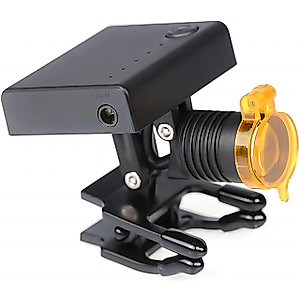 ALKITA 3W LED Headlight Lamp Clip-on Type with Filter for Binocular Loupe Black Metal Clip