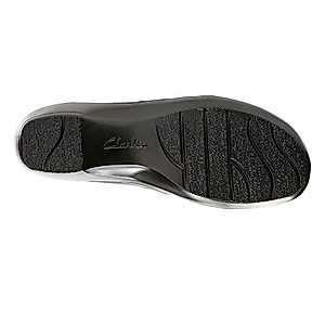 Clarks Women's May Marigold Slip-On Loafer, Black, 11 Wide