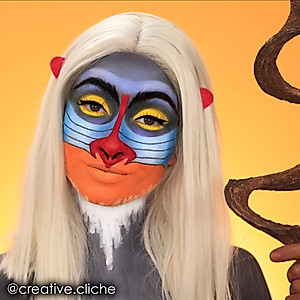 Mehron Makeup Paradise Makeup AQ Refill Size | Stage & Screen Performance, Face & Body Painting, Beauty, Cosplay, and Halloween | Water Activated Face Paint, Body Paint .25 oz (7 ml) (Orange)