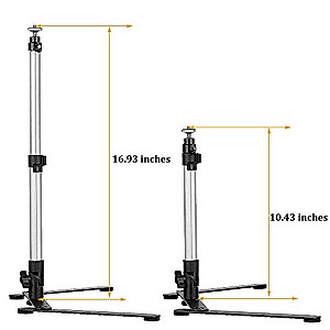 Photo Copy Pico Projector Stand Overhead Phone Mount Adjustable Tabletop Teaching Online Stand for Live Streaming Baking Crafting Demo Online Video and Draw Recording