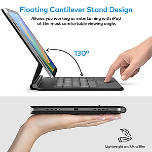 Keyboard Case for iPad 10th generation 2022 – Magic-Style Magnetic Keyboard Case with Multi-Touch Trackpad Compatible with iPad 10.9 inch 10th Gen – Floating Cantilever Stand–Wireless Keyboard Case