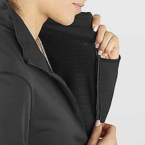 Salomon Women's Standard Outrack Half Zip, Black, Large