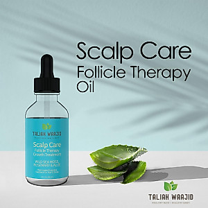 Taliah Waajid Scalp Care Follicle Therapy Growth Treatment Oil for Split Ends | | Plant-Based Hair & Scalp Treatment | Dry Scalp, & Hair Growth | Safe for All Hair Types | 2oz (V096)