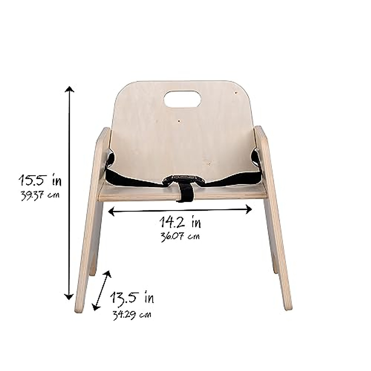 Children’s Factory Toddler Chair with Strap, Baby Activity Seat, Toddler Feeding Chair, 9" H Seat