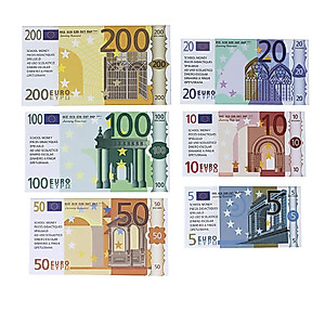 Learning Resources Euro Pack, Set of 60 Banknotes