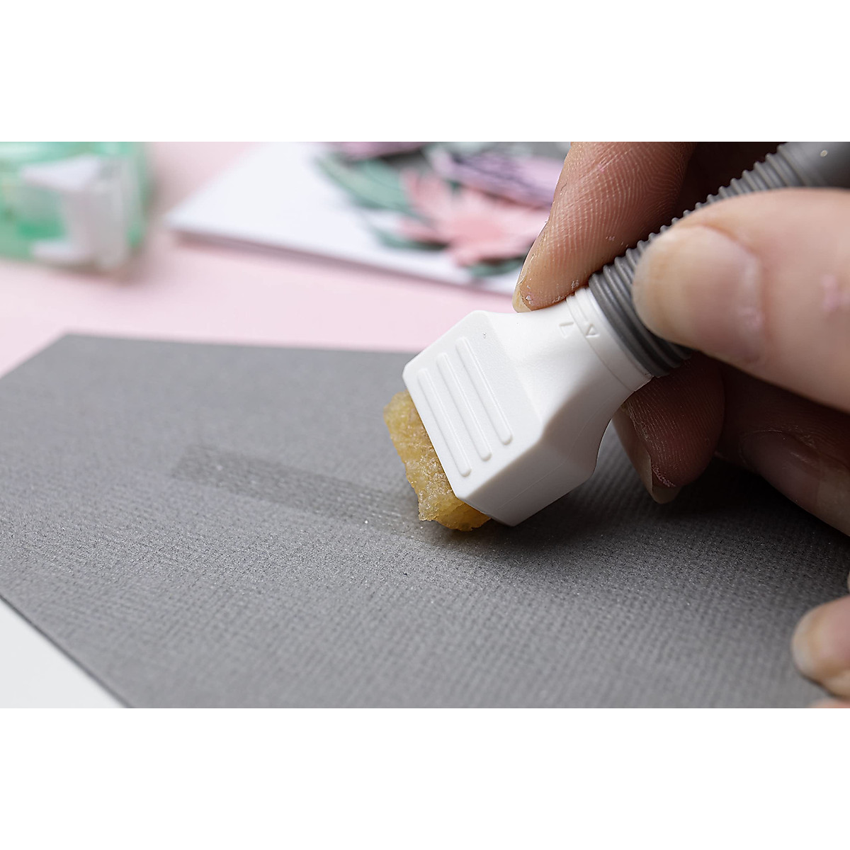 Sizzix Sticky Pick Up & Push Craft Set Tool Perfect for Intricate Papercraft, Cardmaking, Model Parts, Diamond Art, Sequins & More, One Size, White/Grey