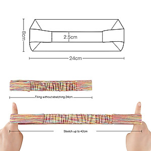 Women's Workout Headbands Sport Headband High Elasticity Wide Sweat Band Ice Silk Soft Women Sport Hair Bands Yoga Running Headband Sweatband for Cycling Fitness Grey