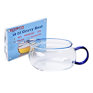 Gravy Boat 10 oz 300 ML Gravy Sauce Boat for Creamer Pitcher cream Jug Gravy Warmer Server，Dishwasher Microwave Oven Safe