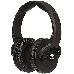 KRK KNS 8400 On-Ear Closed Back Circumaural Studio Monitor Headphones with Volume Control