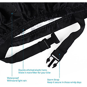Indeed BUY Bike Cover for 1, 2 or 3 Bikes Waterproof Bicycle Cover Outdoor Bike Storage Covers XL XXL 420D Heavy Duty Rain Sun UV Wind Proof for Mountain Road Electric Bike etc