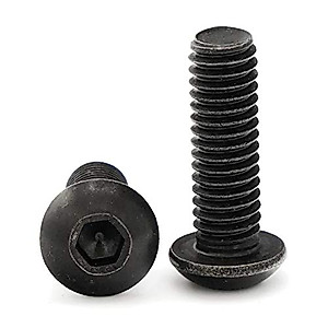18-8 Stainless Steel Black Oxide Button Socket Head Screws - 1/4-20 x 1 (FT) Qty-100