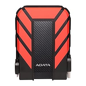 ADATA HD710 Pro 2TB External Hard Drive, Red (AHD710P-2TU31-CRD)