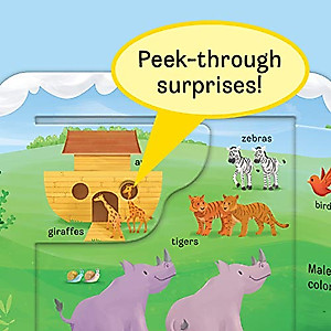 Peek-a-Flap Noah - Children's Lift-a-Flap Board Book Gift for Easter, Christmas, Communion, Baptism (Little Sunbeams)