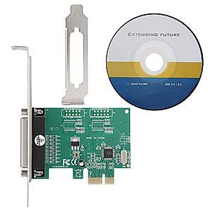 Wendry LPT Printer to PCI-E Parallel Printer Card, Parallel Port DB25 Express Card Converter Adapter, Pci-express's 25/s Full Duplex Channel,1.5 Mbyte/S,for Win98SE/ME/2000/XP/Vista/Win7/Win8/Win10
