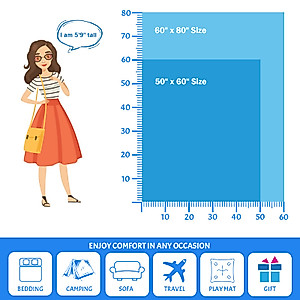 Golden Retriever ​Blanket - Fleece Throw Blanket for Couch Super Soft Cozy Bed Blanket Lightweight Plush Fuzzy lap Blankets and Throws for Sofa, 50 x 60 Inch, Gift for Dog Lover