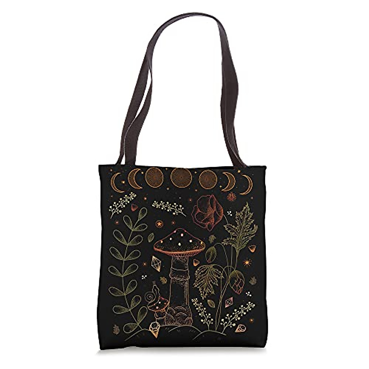 Goblincore Clothes Lover Dark Academia Aesthetic Mushroom Tote Bag