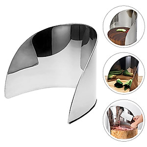 HEMOTON Meat Cutting Board Cutting Board Barrier Splash Guard Stainless Steel Grease Protective Screen Black Cutting Board